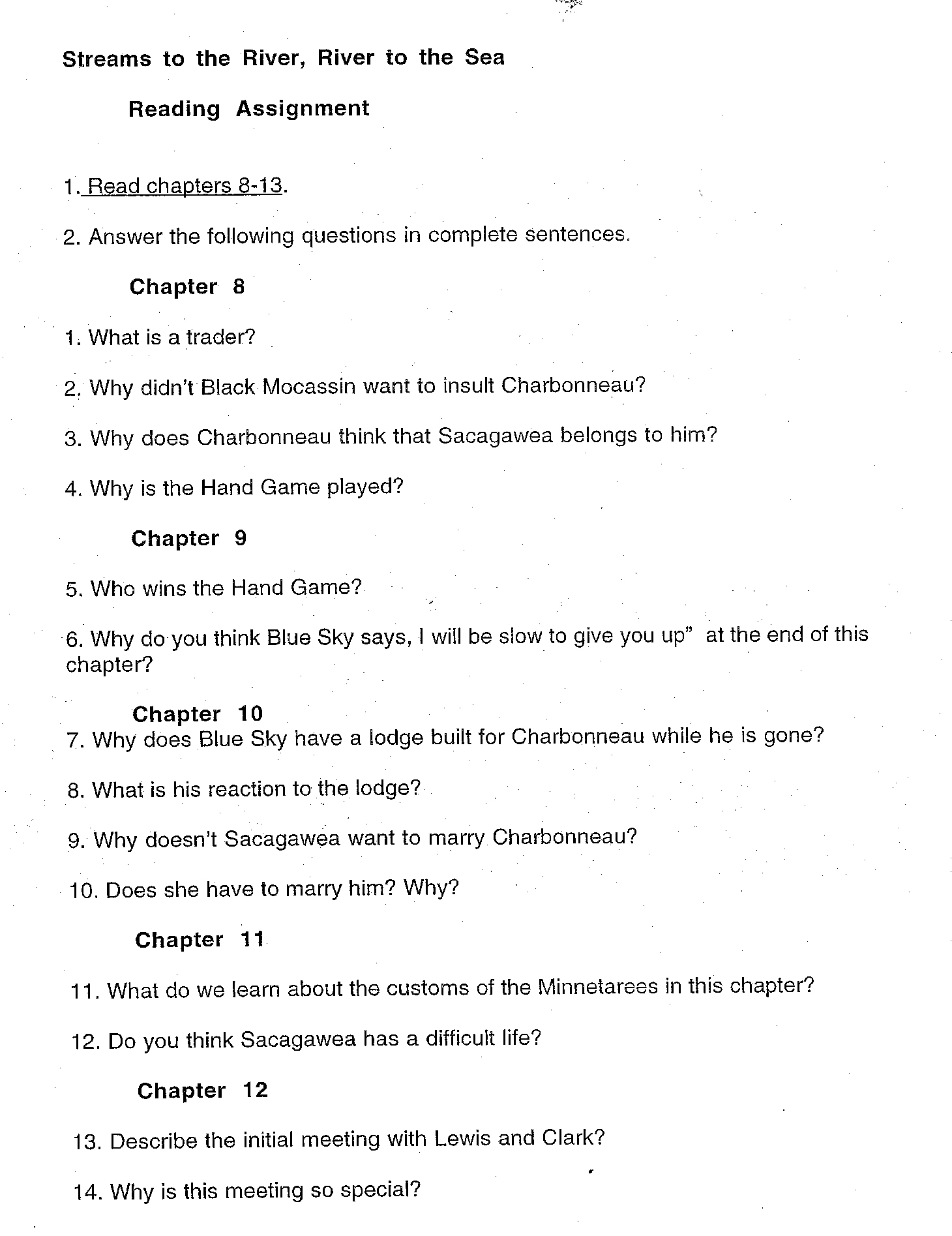 Everyday Disasters » Streams To The River Chp 8-18 (two assignments)